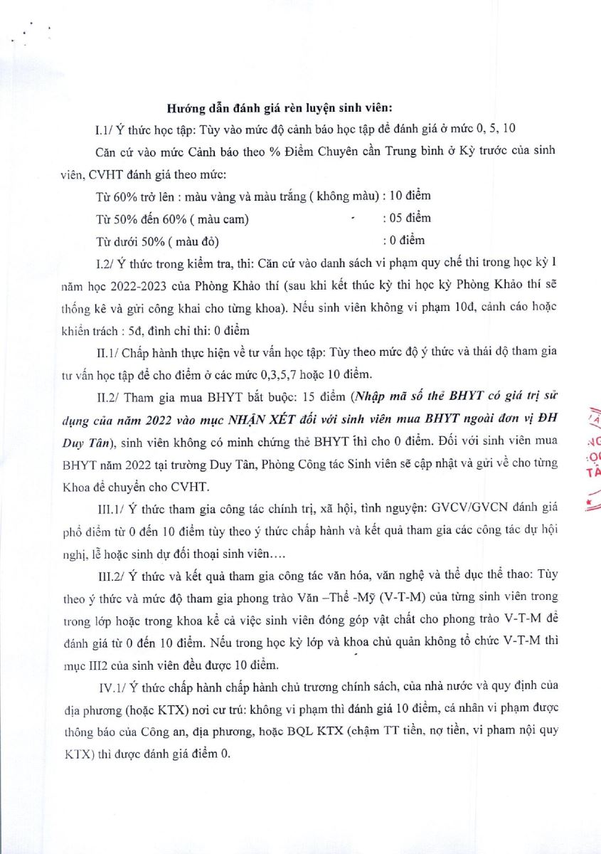 ĐÁNH GIÁ RÈN LUYỆN SINH VIÊN_HỌC KỲ I_NĂM HỌC 2022-2023